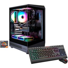 GAMEMAX Gaming-PC &raquo;VISTA COC AB 8171 AMD Ryzen 5 9600X 32GB DDR5 1TB SSD RX 9070 XT&laquo; Windows 11, DDR5 RAM bunt Wi-Fi 5, Gigabit Ethernet, 1x PS/2, 4x 