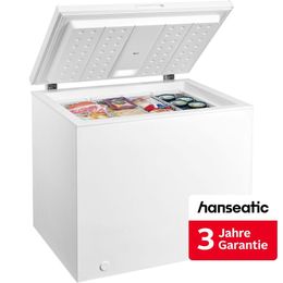 Hanseatic Gefriertruhe &raquo;HGT95A&laquo; 85 cm hoch 94,5 cm breit inkl. 3 Jahre Herstellergarantie silber LED-Innenbeleuchtung