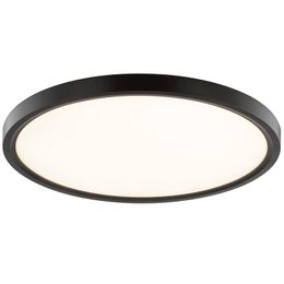 Brilliant LED Deckenleuchte &raquo;Galo&laquo; LED-Modul 1 Stk. Warmwei&szlig; &Oslash; 40 cm, 3000 lm, 3000 K, Bewegungsmelder, schwarz schwarz 1, &Oslash; 40cm H: 2cm, 1 Stk.