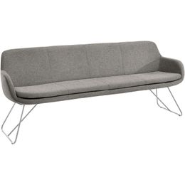 Musterring Essbank &raquo;Tavia&laquo; Schlittengestell in drei Ausf&uuml;hrungen, Breite 180, 200 oder 220 cm grau 100% PES B/H/T: 200cm x 87cm x 66cm, Chenille