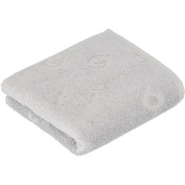 Bugatti Badetuch &raquo;Trentino&laquo; all over Logoeinwebung grau Walkfrottier, Baumwolle B/L: 67cmx140cm, 1 Stk., Markenlogos, Walkfrottier