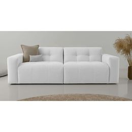 OTTO home 3-Sitzer &raquo;Tapley&laquo; Breite 220 cm,Boucle, Struktur fein, mit Knopfsteppung, bodentief beige 100% polyester B/H/T: 220cm x 73cm x 93cm, 