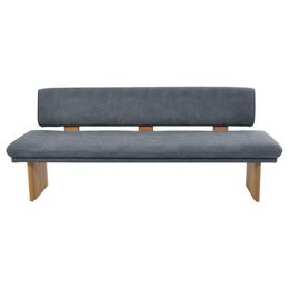 K+w Komfort & Wohnen K+W Komfort & Wohnen Essbank &raquo;Longbeach Polsterbank&laquo; 1 Stk. tlg. Spitzkissenoptik im Sitz, wahlweise in der Breite 204cm oder 224cm blau B/H/T: 204cm 
