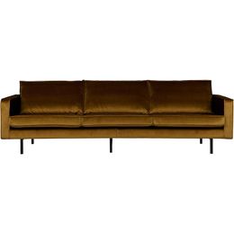 Woood 3-Sitzer &raquo;Rodeo Velvet-Bezug mit Glanz und Metallbeinen, H 85 x B 277 x T 86 cm&laquo; Tragkraft 250 kg gesamt, Maximale Verschlei&szlig;festigkeit, 