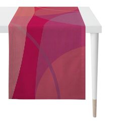 Apelt Tischl&auml;ufer &raquo;7402&laquo; graphisches Design rot Obermaterial: 75% Baumwolle, 25% Polyester B/L: 48cm x 140cm, rechteckig