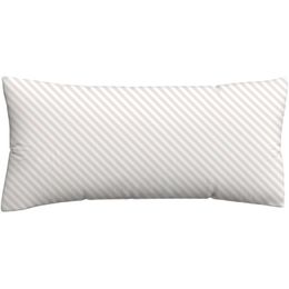 Schlafgut Kissenbezug &raquo;Premium Kissenbezug Woven Fade Satin (1 St)&laquo; Ton-in-Ton Rei&szlig;verschluss, Fadendichte von 300tc, Streifen, OEKO Tex wei&szlig; Mako-Satin, 