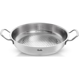 Fissler Servierpfanne &raquo;ORIGINAL-PROFI COLLECTION &laquo; Edelstahl 18/10 1 Stk. tlg. mit breitem Sch&uuml;ttrand, Kaltmetallgriffen. Made in Germany silber &Oslash; 24cm