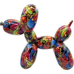 Casablanca by Gilde Tierfigur &raquo;Ballon Hund Street Art&laquo; Farbenfrohes Urban-Design aus Kunstharz bunt Polyresin (Kunststein) B/H/T: 11cm x 36,5cm x 