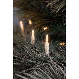 Konstsmide LED-Lichterkette &raquo;Weihnachtsdeko aussen&laquo; 80 Stk.-flammig LED Minilichterkette, 80 warm wei&szlig;e Dioden transparent Dioden 80 Stk. Flammen 80 