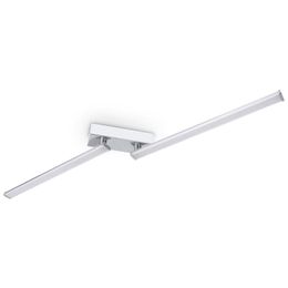 Paco Home Deckenleuchte &raquo;DAVE&laquo; Warmwei&szlig; wei&szlig; H: 7,5cm