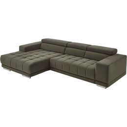 Die PlanBar Ecksofa &raquo;MP-IN15053 L-Form extra breiter Schenkel&laquo; mit Kopfteilverstellung, wahlweise mit manueller Vorziehbank 100% Polyester B/H/T: 