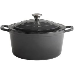 APS Kochtopf &raquo;Stars&laquo; Gusseisen grau 6 l + &Oslash; 28cm + H&ouml;he 13cm