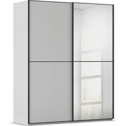 Rauch Schwebet&uuml;renschrank &raquo;Kleiderschrank Schrank Garderobe Schlafzimmerschrank SCALE-DUO&laquo; edle zweigeteilte T&uuml;ren, Spiegel und 3 Zierleisten MADE IN 