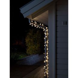 Konstsmide LED-Lichterkette &raquo;Weihnachtsdeko aussen&laquo; 80 Stk.-flammig LED Globelichterkette, kleine & gro&szlig;e runde Dioden, 80 Dioden schwarz Dioden 80 