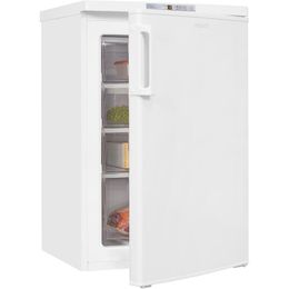 Exquisit Gefrierschrank &raquo;GS80-HE-040D&laquo; 85,5 cm hoch 55 cm breit 4*-Gefrierschrank mit praktischem Griff &ndash; leicht & bequem zu &ouml;ffnen silber 