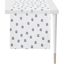 Apelt Tischl&auml;ufer &raquo;Sevilla - Loft Style&laquo; Scherli - transparent grau Polyester B/L: 48cm x 135cm, 1 Stk., rechteckig