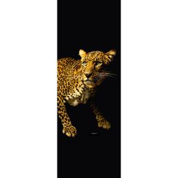 ARCHITECTS PAPER Fototapete &raquo;Leopard&laquo; Tiger Tapete Panel Schwarz 1,00m x 2,80m braun Vlies B/L: 1m x 2,8m