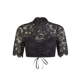 Nina von C. Dirndlbluse halbarm in schwarz | Gr.: 36
