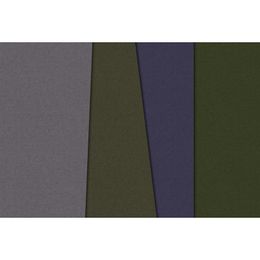Livingwalls living walls Fototapete &raquo;Walls by Patel Layered Cardboard 3&laquo; glatt Vlies, Wand, Schr&auml;ge gr&uuml;n Vlies B/L: 4m x 2,7m