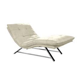 W.Schillig Relaxliege &raquo;daily dreams&laquo; in Waffelkissen-Optik, wahlweise mit Motor, Kufengestell, in 2 Breiten beige Stoff S37 (100% Polyester) B/H/T: 