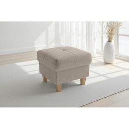 Sit & More sit&more Polsterhocker &raquo;Pamela, B: 58 cm&laquo; 1 Stk. tlg. verschiedene Farben und Stoffe, bis 120 kg belastbar beige 95% Polyester 5% Polyamid B/H/T: 58cm