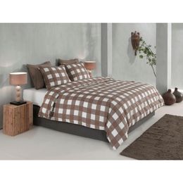 ZO HOME Bettw&auml;sche &raquo;Quattro-di-Lino&laquo; 1 Stk. Bettw&auml;sche aus 100% Baumwolle, hochwertige Renforc&eacute; beige Renforc&eacute;, Obermaterial: 100% Baumwolle B/L: 