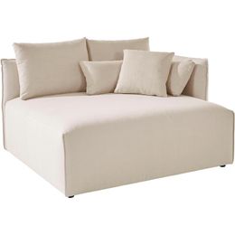 OTTO home Ottomane &raquo;N&ouml;re&laquo; kurzes Lounge-Modul - zum Zusammenstellen, Breite 138 cm, Tiefe 128 cm beige 60% Baumwolle/40% Leinen B/H/T: 138cm x 86cm x 