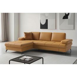 Sit & More sit&more Ecksofa &raquo;Morris Jubi, Recamiere, Breite 247 cm&laquo; mit Armteilfunktion,, wahlweise mit Schlaffunktion braun B/H/T: 247cm x 83cm x 171cm, 