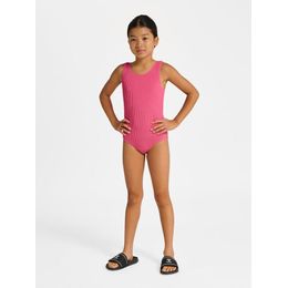 Hummel Badeanzug Hmljr Crinkle M&auml;dchen in PINK FLAMB&Egrave; | Gr.: 134
