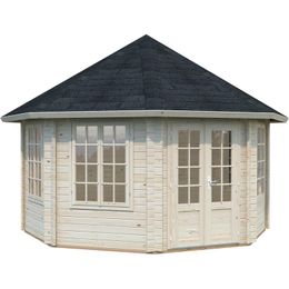 Palmako Gartenhaus &raquo;Pavillon Hanna&laquo; transparent transparent Massivholz Fu&szlig;boden im Gartenhaus, ohne Dacheindeckung
