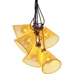 Konstsmide LED-Lichterkette inkl. Dimmer, E27, 10 klare Birnen / bernsteinfarbene Dioden schwarz Dioden 10 Stk., Gesamtl&auml;nge 20m