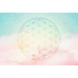 ARCHITECTS PAPER Fototapete &raquo;Atelier 47 Flower of Life 2&laquo; orientalisch glatt Vlies, Wand, Schr&auml;ge, Decke bunt Vlies B/L: 4m x 2,7m