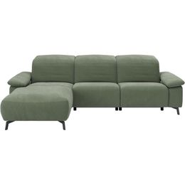 Musterring Ecksofa &raquo;MR 370, intelligenter Komfort im modernen Design&laquo; Optionale Relaxfunktion, flexible Kopfteile & klappbare Armlehnen gr&uuml;n 94% Polyester, 6% 