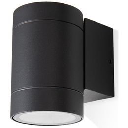 Paco Home Wandleuchte &raquo;LUSIWA&laquo; GU10 In & Outdoor GU10 Aussenlampe Garten Hauswand Eingang Aluminium IP54 silber 1, H: 9,6cm
