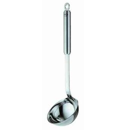 R&ouml;sle R&Ouml;SLE Sch&ouml;pfl&ouml;ffel Sch&ouml;pfkelle mit Aufh&auml;nge&ouml;se, Edelstahl 18/10, sp&uuml;lmaschinengeeignet silber Edelstahl 18/10 &Oslash; 9cm - L: 33,5cm
