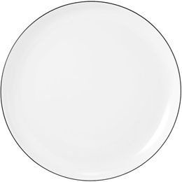 Seltmann Weiden Fr&uuml;hst&uuml;cksteller &raquo;Lido Black Line&laquo; Teller rund 20 cm schwarz-wei&szlig; Porzellan 20,2cm