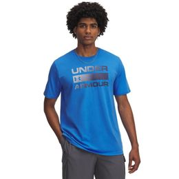 Under Armour Herren T-Shirt &raquo;UA TEAM ISSUE WORDMARK SS&laquo; leichtes Kurzarmdesign, mit Rundhalsausschnitt blau S