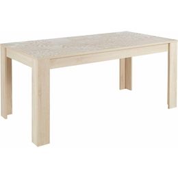 Home Affaire Esstisch &raquo;Miro&laquo; Breite 180 cm mit oder ohne Ansteckplatten braun B/H/T: 180cm x 79cm x 90cm, ohne Auszug