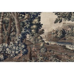 Livingwalls living walls Fototapete &raquo;Walls by Patel Gobelin Gallery&laquo; glatt Vlies, Wand blau Vlies B/L: 4m x 2,7m