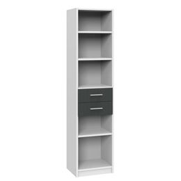 wimex Regal &raquo;Joker&laquo; hohes B&uuml;cherregal mit 2 Schubladen grau B/H/T: 47cm x 198cm x 38cm