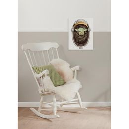 Komar Leinwandbild &raquo;Star Wars The Mandalorian Grogu Sleeping&laquo; Disney 1 Stk. tlg. 30 x 40 cm (Breite x H&ouml;he) - Kinderzimmer, Dekoration braun Vlies Disney, 1