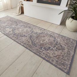 Hanse Home Teppich &raquo;Sand&laquo; rechteckig 8 mm H&ouml;he Kurzflor, L&auml;ufer, Orient, Vintage, Wohnzimmer, Schlafzimmer, Esszimmer blau Polypropylen (PP) B : 80cm 