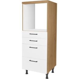 Nobilia Herdumbauschrank &raquo;"MIAMI", mit Schubk&auml;sten und Ausz&uuml;gen,&laquo; vormontiert, Breite/H&ouml;he: 60/167,8 cm Eiche Sierra Nachbildung, B/H/T: 60cm x 