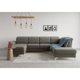 Sit & More sit&more Wohnlandschaft &raquo;Sinatra U-Form&laquo; optional mit Kopfteilverstellung und Armteilfunktion etc. braun 100% Polyester B/H/T: 326cm x 85cm x 220cm, 