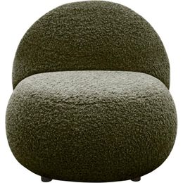 Home Affaire Sessel &raquo;Mithras II Cocktailsessel, organische Formensprache, Solit&auml;r Sessel&laquo; Boucl&eacute; oder Fellimitat; Lieferzeit nur ca. 2 Wochen gr&uuml;n 100