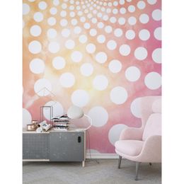 Komar Fototapete &raquo; Vlies Fototapete - Fibonacci Sunset - Gr&ouml;&szlig;e 250 x 250 cm&laquo; bedruckt glatt lila Vlies B/L: x 2,5m, Rollen: 1