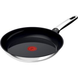 Tefal Bratpfanne &raquo;Emotion+&laquo; Edelstahl 1 tlg. Premium Edelstahl, Induktion, sp&uuml;lmaschinenfest, hochglanzpoliert schwarz &Oslash; 28cm + H&ouml;he 8,2cm