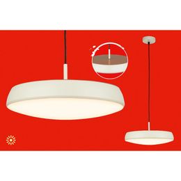 Briloner Leuchten LED Pendelleuchte &raquo;NALA&laquo; LED-Modul 1 Stk. 35x120 cm, Esszimmer, Esstisch, Wohnzimmer, Schlafzimmer wei&szlig; 1, &Oslash; 35cm H: 120cm, 1 Stk.