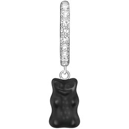 Thomas Sabo Damen Thomas Sabo Single-Creole &raquo;Thomas Sabo x HARIBO Schmuck: Einzel-Creole mit Goldb&auml;r&laquo; mit Kristallglas, Zirkonia (synth.) wei&szlig; Silber 