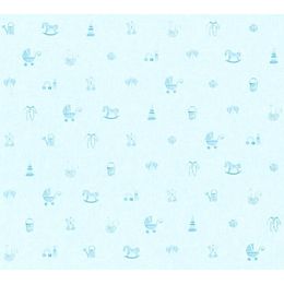 Livingwalls living walls Vliestapete &raquo;Little Stars&laquo; Motiv abstrakt naturalistisch glatt Tapete Kinder Tapeten Kinderzimmer Schlafzimmer modern Design Design blau 